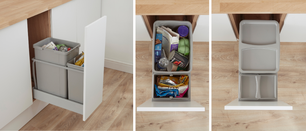 Waste bin Solutions for 300mm wide cupboards | Wesco Living UK